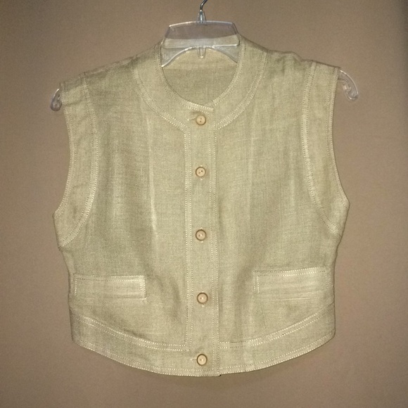 Tops | Tan Vest | Poshmark